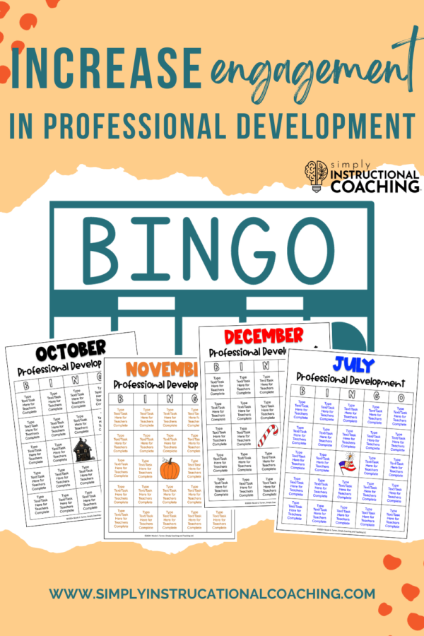 BINGO Boards for Engaging Professional Development - Simply Coaching