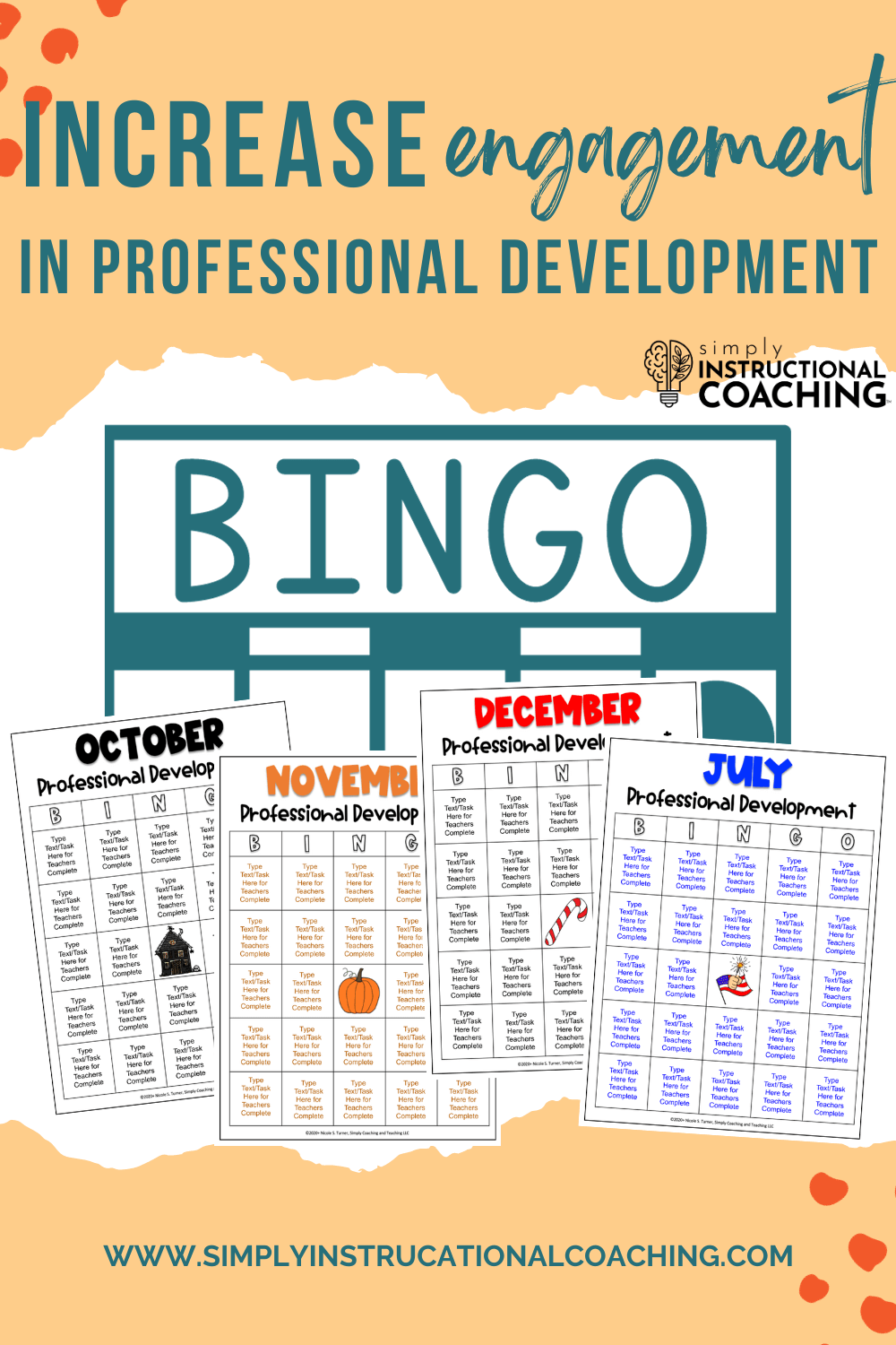 BINGO Boards for Engaging Professional Development - Simply Coaching