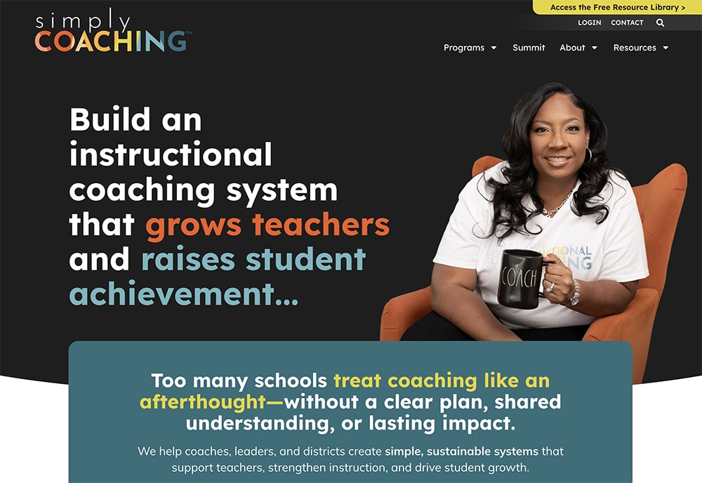 Support for Instructional Coaches and School Leaders - Simply Coaching